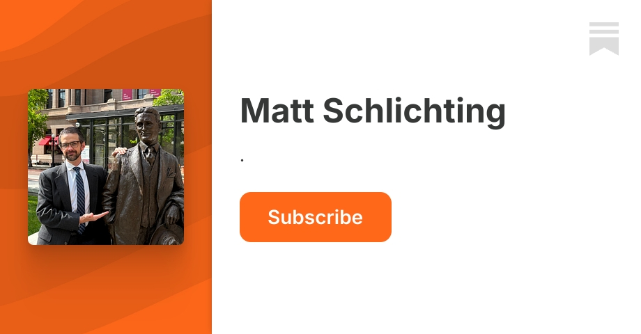 A Good Jest Forever | Matt Schlichting | Substack