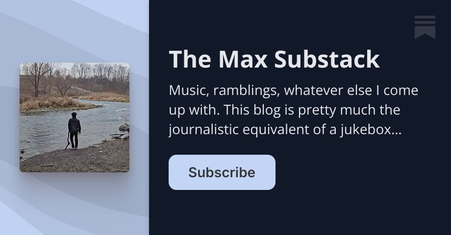 The Max Substack | Max Anderson | Substack