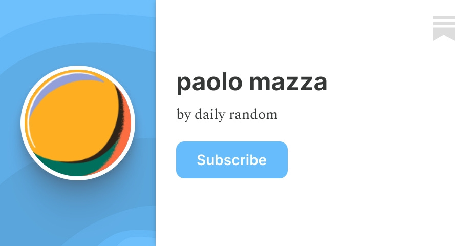 paolo mazza | Substack