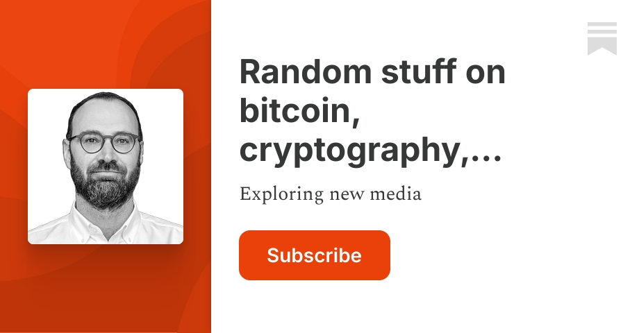 Random stuff on bitcoin, cryptography, cargobikes, ping-pong | Marco Barulli | Substack