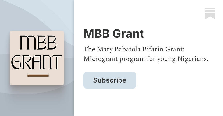 MBB Grant | Olatomiwa Bifarin | Substack