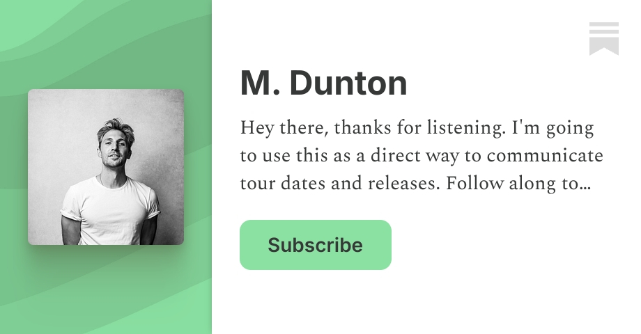 M. Dunton | Substack