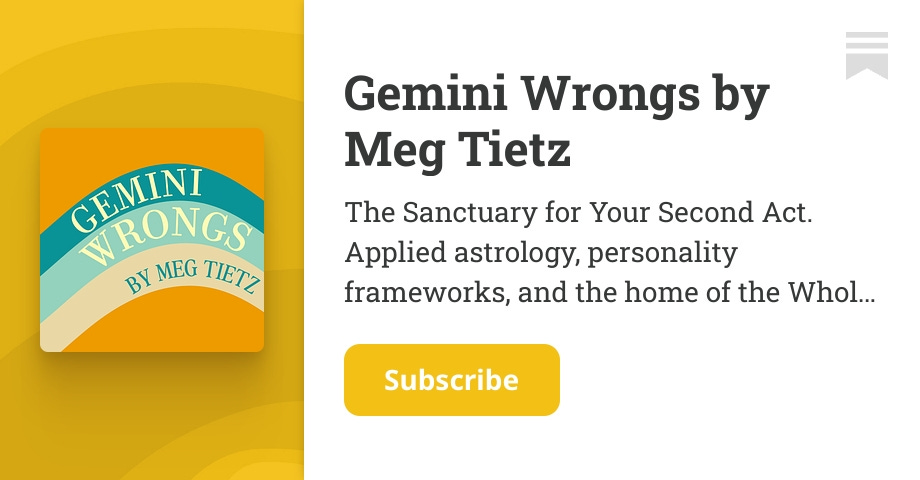 Gemini Wrongs by Meg Tietz | Substack