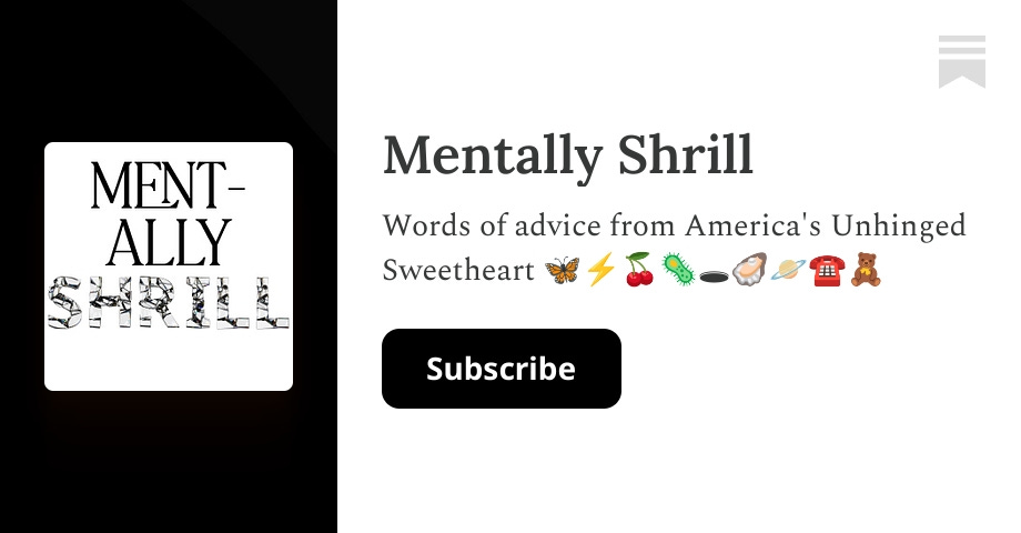 Mentally Shrill | Alexis Wilson | Substack