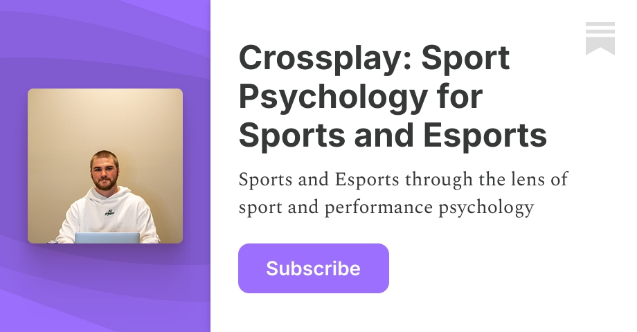 Crossplay: Sport Psychology for Sports and Esports | Andrew Preece ...