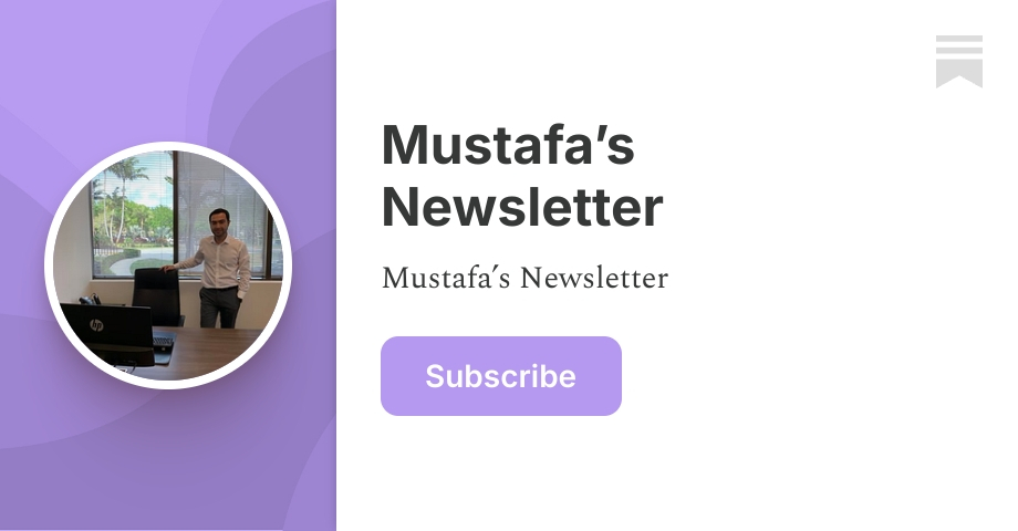 Mustafa’s Newsletter | Mustafa Ergisi | Substack