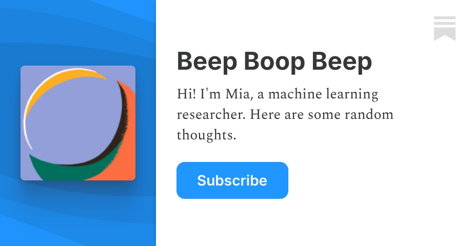 Beep Boop Beep | Mia Chiquier | Substack
