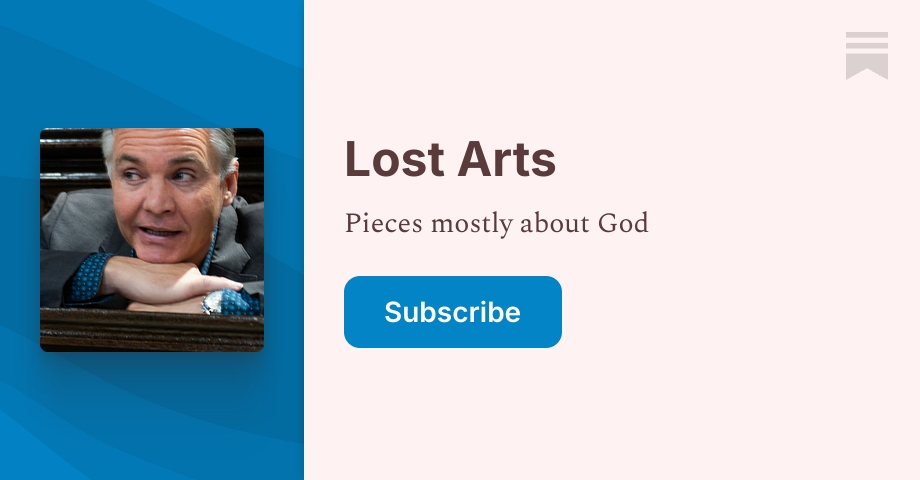Lost Arts | Michael Jensen | Substack