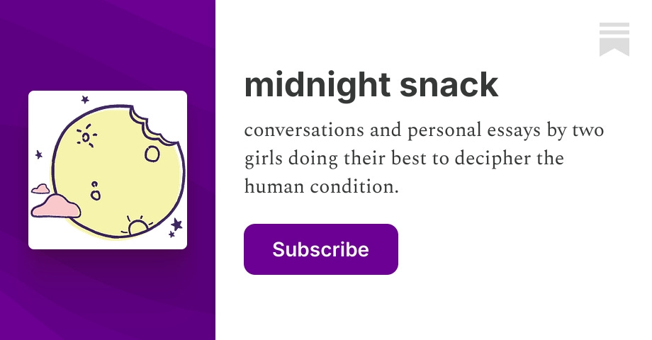midnight snack | Vidushi Bhatia | Substack