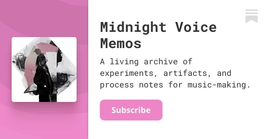 Midnight Voice Memos | Lucy Hearn | Substack
