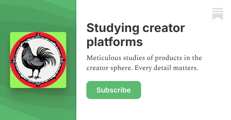 Studying creator platforms | Mikael Korpela | Substack