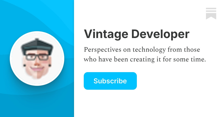 Vintage Developer | Mikeal Rogers | Substack