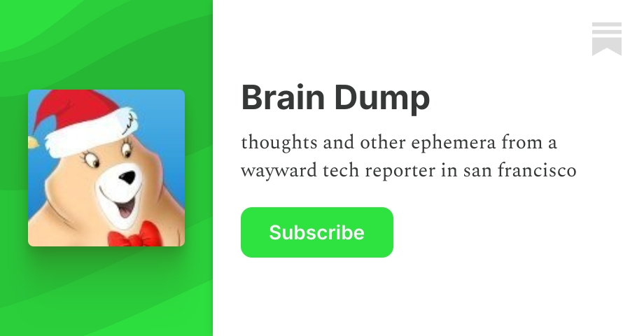 Brain Dump | Mike Isaac | Substack