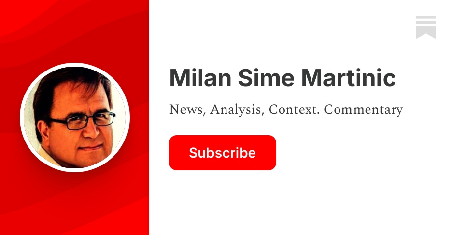 Milan Sime Martinic | Substack