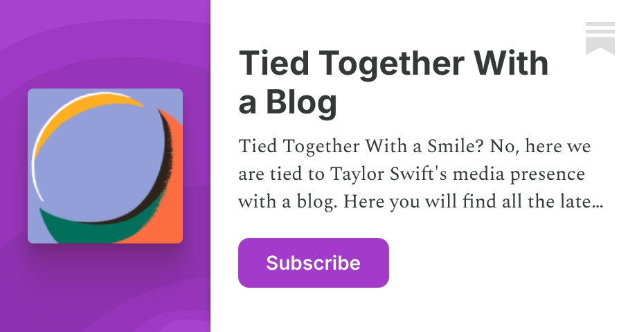 Tied Together With a Blog | Mila | Substack