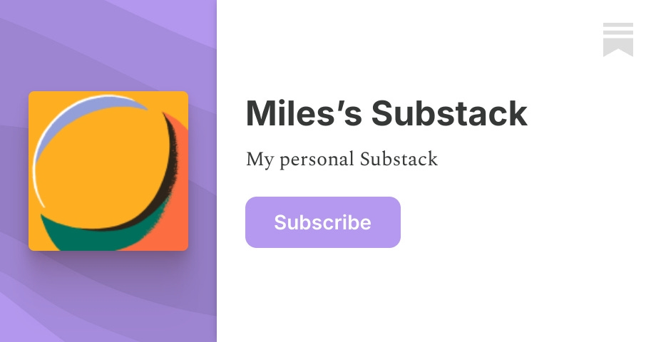 Miles’s Substack | Miles Freeborn | Substack