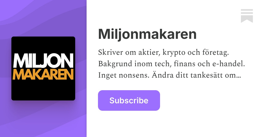 Miljonmakaren | Substack