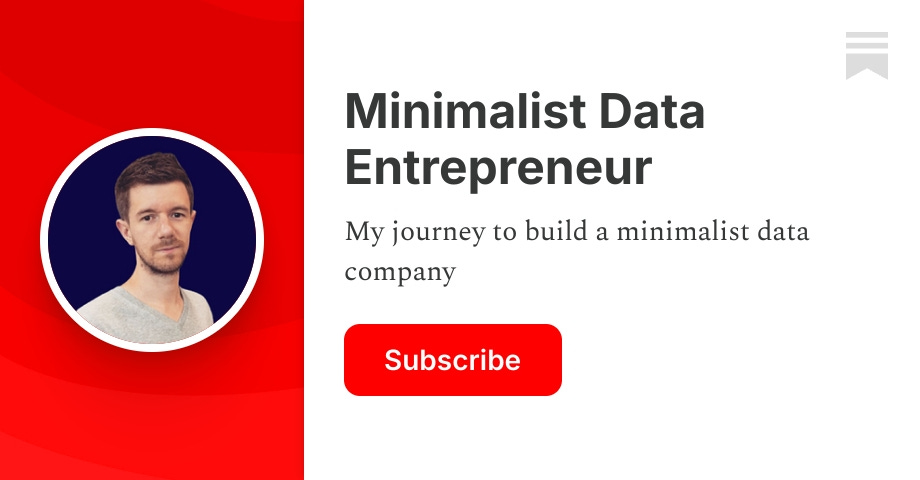 Minimalist Data Entrepreneur | Luca | Substack