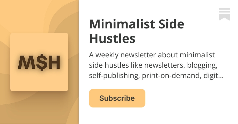 Minimalist Side Hustles | Jamie Northrup | Substack