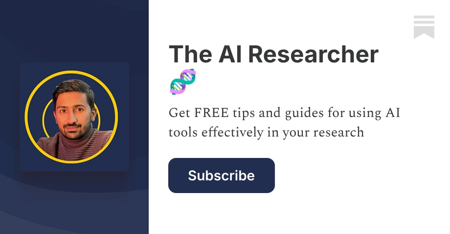 The AI Researcher 🧬 | Muhammad Irfan | Substack