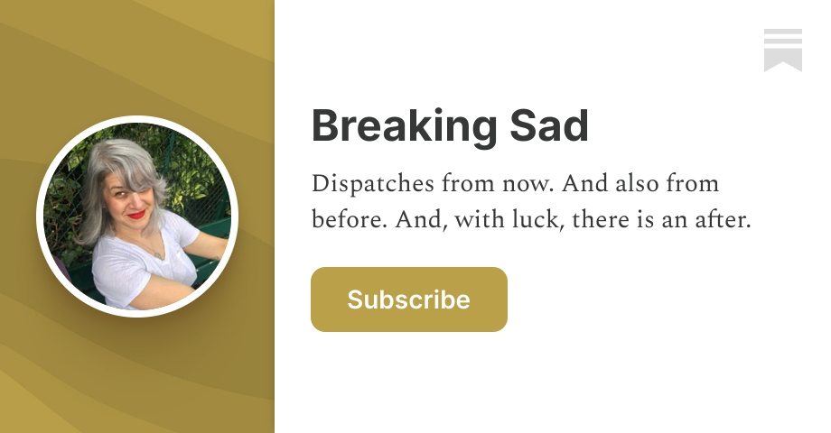 Breaking Sad | Michelle Mirsky | Substack