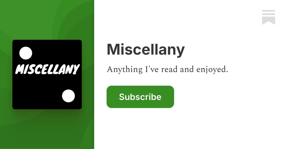 Miscellany | Substack
