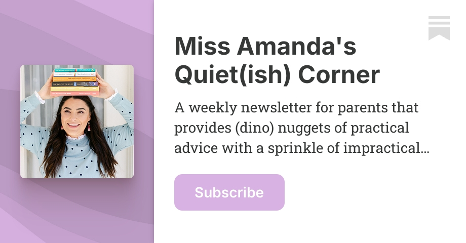 Miss Amanda's Quiet(ish) Corner | Amanda Boyd | Substack