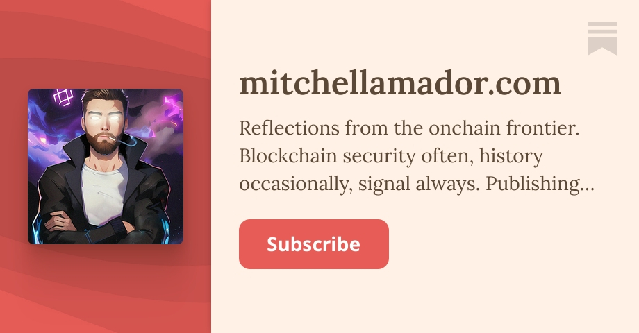 mitchellamador.com | Mitchell Amador | Substack