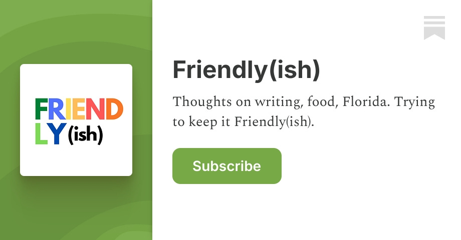 Friendly(ish) | Mitch Varnum | Substack