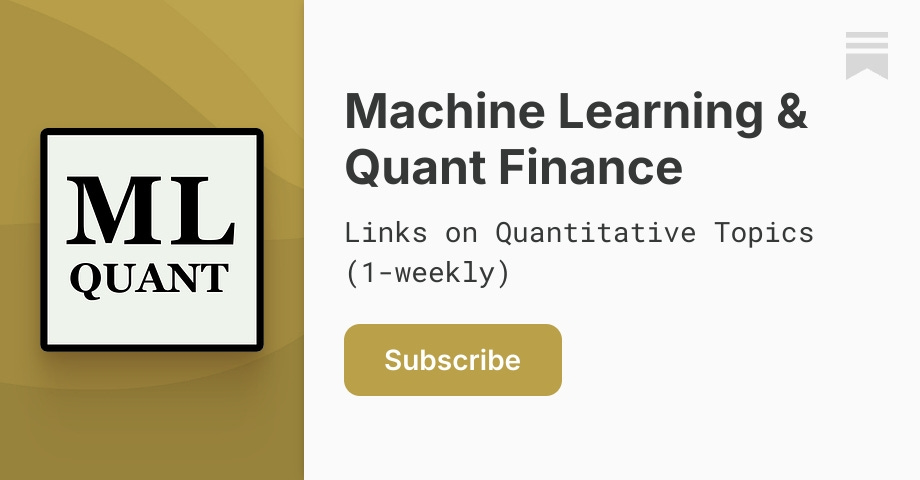 Machine Learning & Quant Finance | Derek Snow | Substack