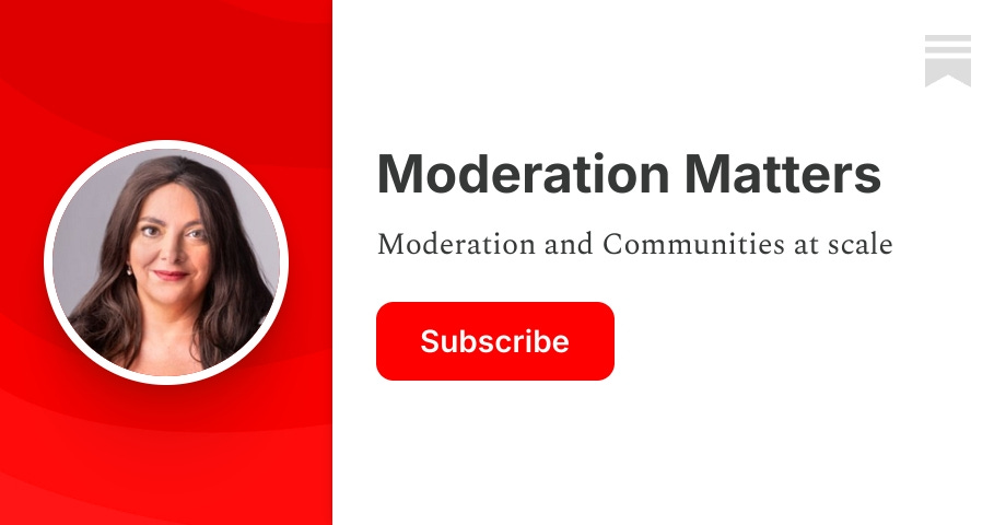 Why moderation matters - by Tatiana - Moderation Matters