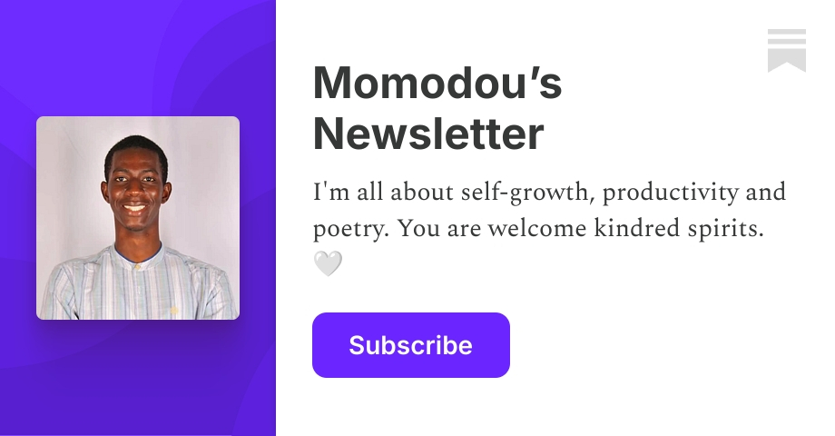 Momodou’s Newsletter | Momodou Lamin Keita | Substack