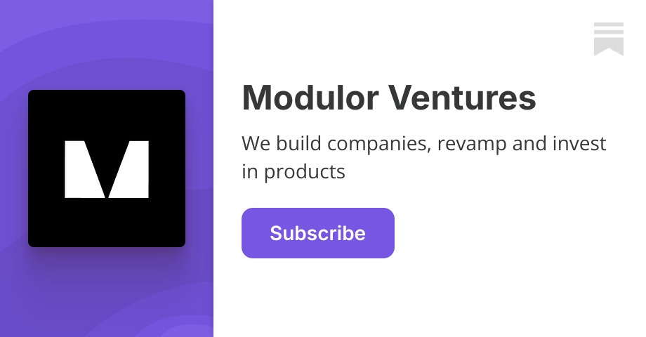 Modulor Ventures | Substack