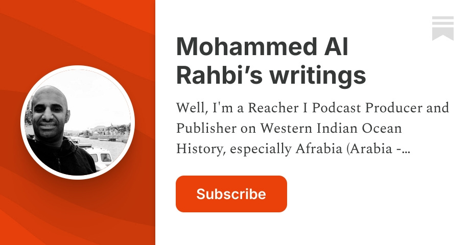 Mohammed Al Rahbi’s writings | MohammedAlRahbi | Substack