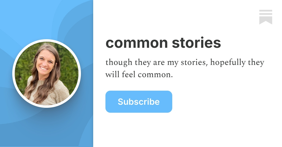 common stories | molly flinkman | Substack
