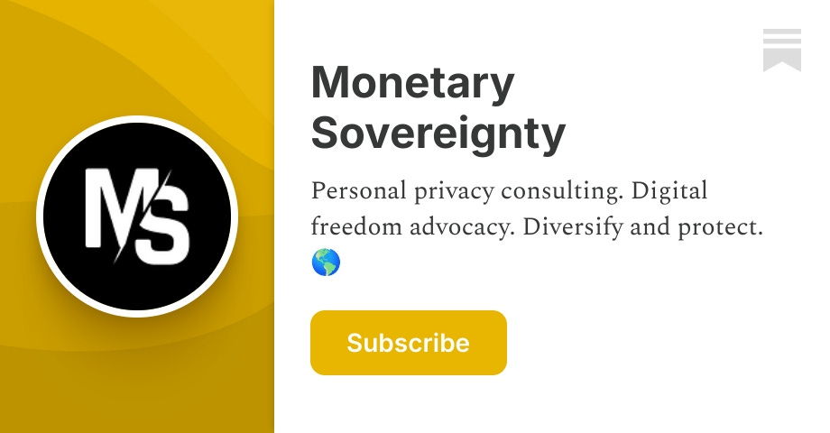 Monetary Sovereignty | Thomas | Substack