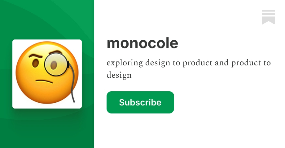 monocole | Sahil Khoja | Substack