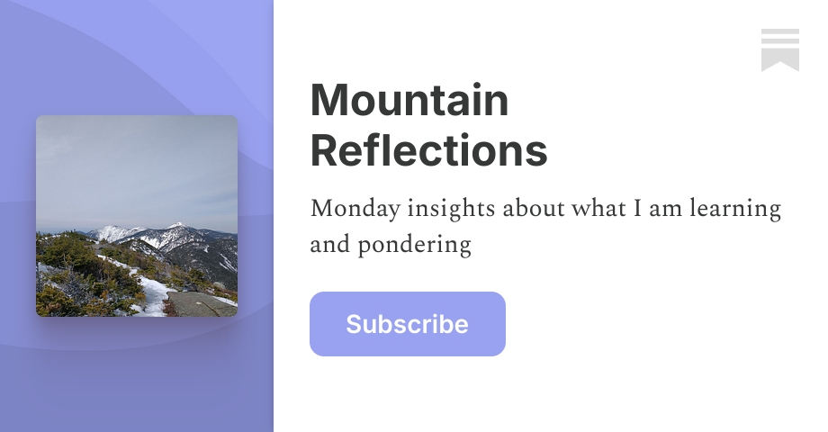 Just Try Harder? (Part 3) - Mountain Reflections