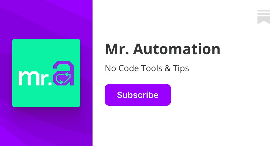 Mr. Automation | Mario aka Mr. Automation | Substack
