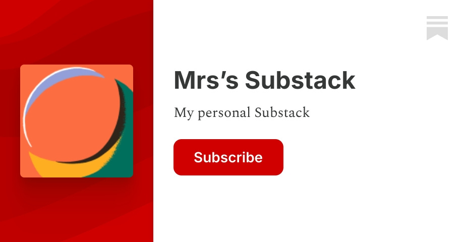 Mrs’s Substack | Lady Chef | Substack