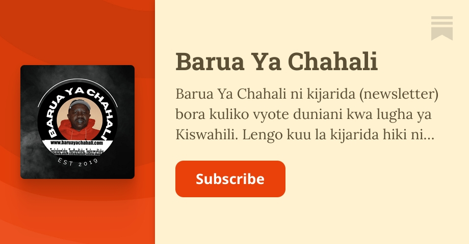 Barua Ya Chahali | Evarist Chahali | Substack