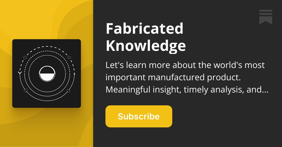 Fabricated Knowledge | Doug O'Laughlin | Substack