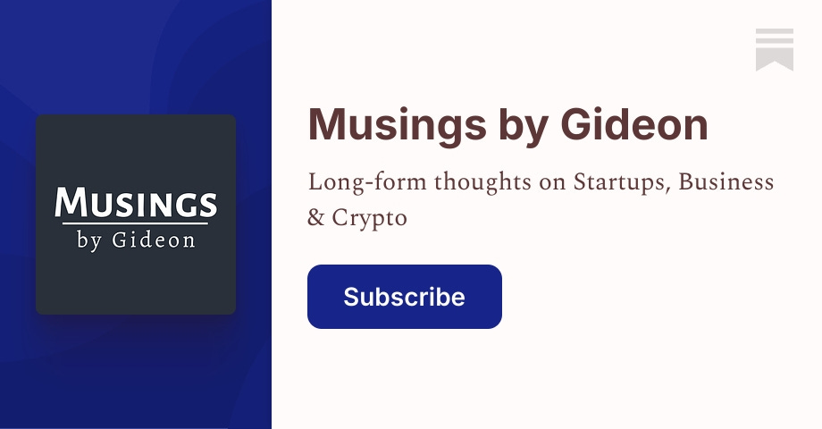 Musings by Gideon | Gideon Tay | Substack