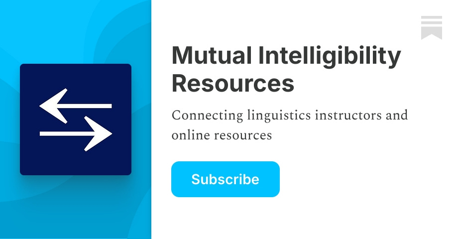 Archive - Mutual Intelligibility Resources