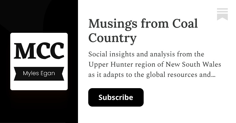 Musings from Coal Country | Myles Egan | Substack