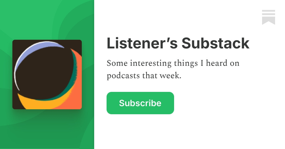 What is this Substack? - Listener’s Substack