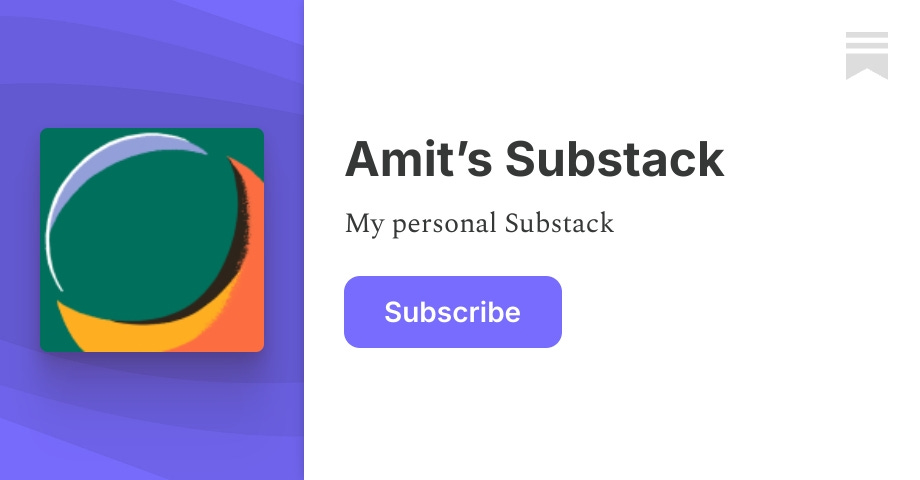 Amit’s Substack | Substack