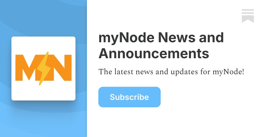 myNode News and Announcements | Substack