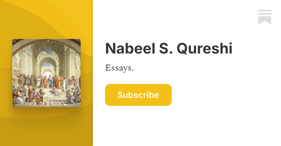Nabeel S. Qureshi | Substack