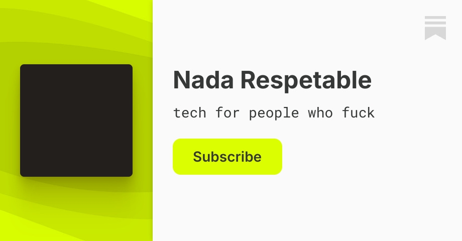 Nada Respetable | Aaron Marco | Substack